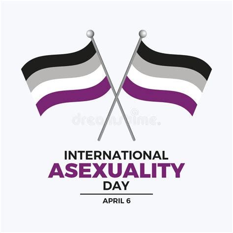 International Asexuality Day Poster Vector Illustration Stock Vector