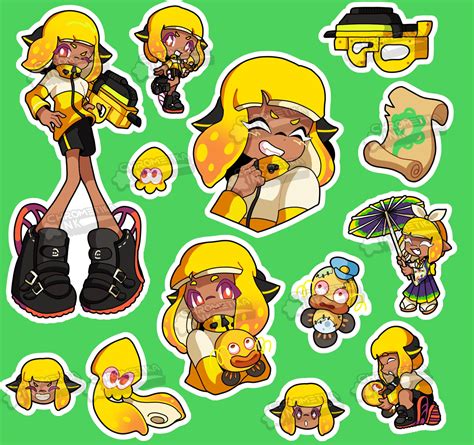 Splatoon Agent 4 Sticker Pack Etsy