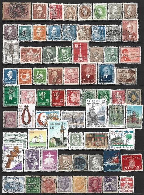 Collection Lot 11822 Scandinavia 71 Stamps Europe Denmark General