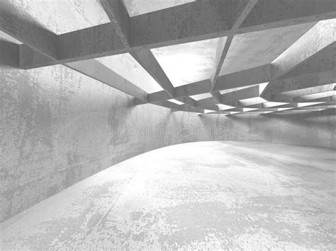 Interior Vac O Del Sitio Del S Tano Oscuro Muros De Cemento Stock De Ilustraci N Ilustraci N