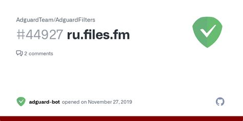 Rufilesfm · Issue 44927 · Adguardteamadguardfilters · Github