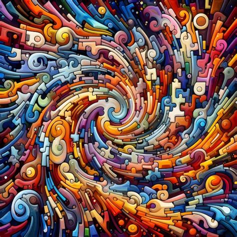 Premium Photo Jubilant Jigsaw Abstract Colorful Shapes Fitting Together Like Puzzle Background