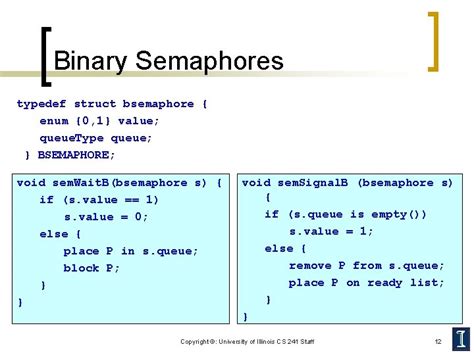Synchronization And Semaphores Copyright University Of Illinois Cs