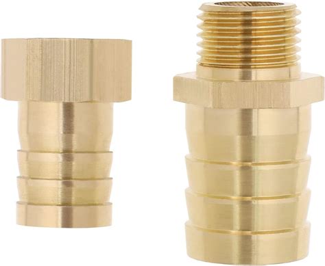 Emagtech Brass Barb Reducer 19mm To 25mm Hose Fitting Adapter Tube