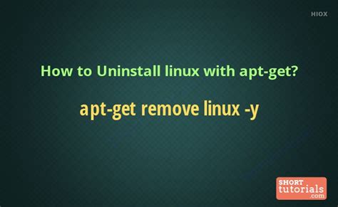 Remove Linux Remove Command