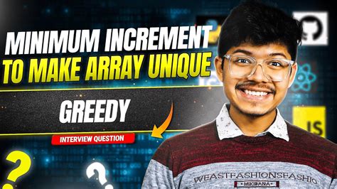 945 Minimum Increment To Make Array Unique Greedy Counting Sort