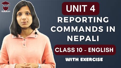 Reporting Commands In Nepali Class 10 Compulsory English Grammar Unit 4 Exercises See