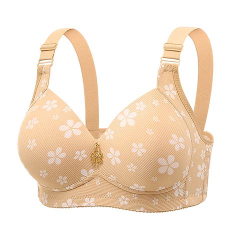 Sriper Womens Cotton Sports Bra Plus Sizesupportive Push Up Wire