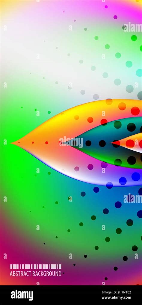 Abstract Colorful Background Graphics Template With Blended Multiple Geometric Objects Stock