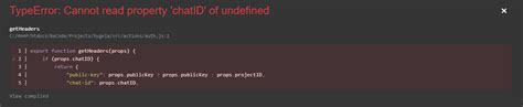 some sort of type error · issue 27 · chatengine io react chat engine