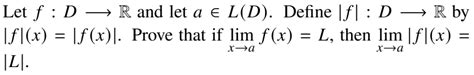 Solved Let F D R And Let AL D Define F D R By Chegg Com