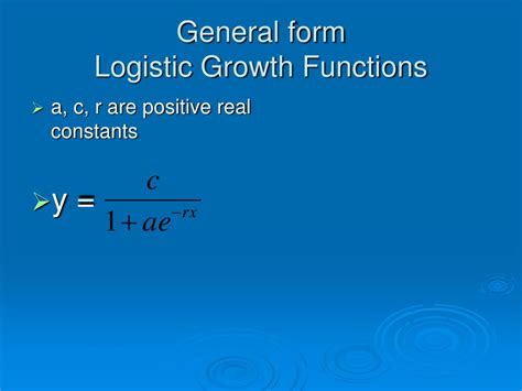 Ppt Logistic Growth Functions Powerpoint Presentation Free Download Id 3257585
