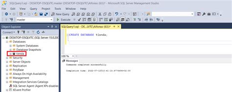 CREATE DATABASE Statement In SQL