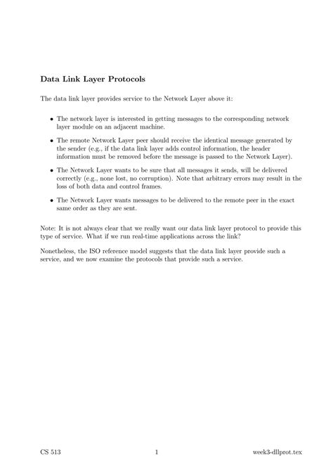 Solution Data Link Layer Protocols Studypool