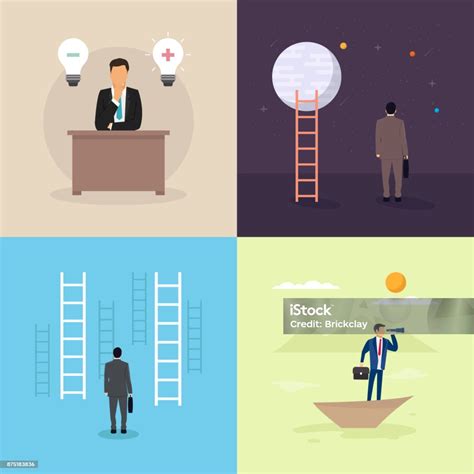 비전 관련 기회 일러스트 계획에 대한 스톡 벡터 아트 및 기타 이미지 계획 기업 재무와 산업 기회 Istock