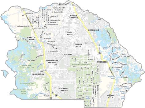 Columbia County Map Florida Us County Maps