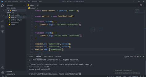 Nodejs Event Emitter Dataflair