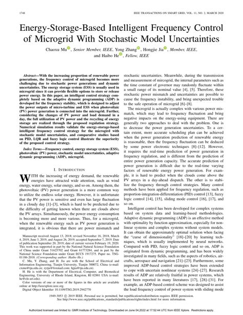 Microgrid Frequency Control Via Energy Storage And Adp