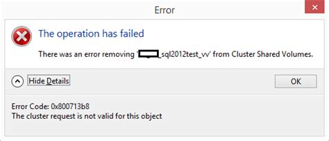 microsoft failover cluster unable to remove a csv due to dependency bytesizedalex