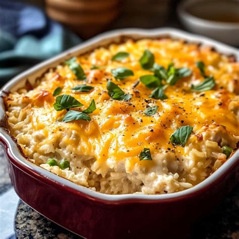 Cheesy Chicken And Rice Casserole