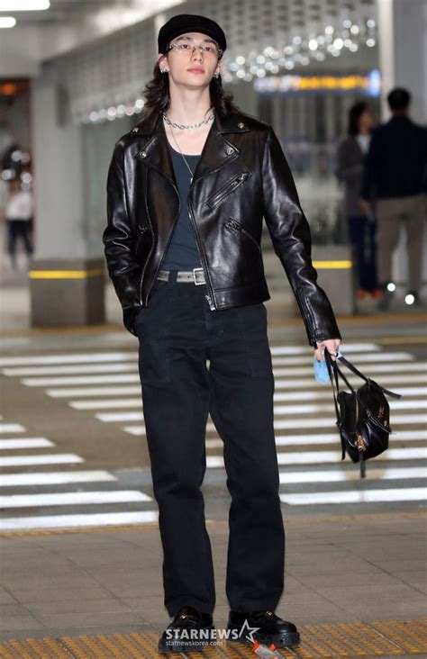 스트레이키즈 현진 강렬한 멋짐[★포토] Korean Fashion Outfits Airport Outfit