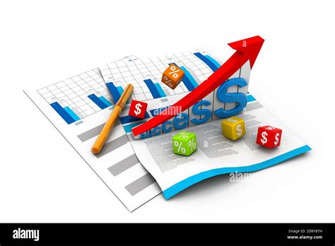 Business Success Graph On Chart Stock Photo Alamy