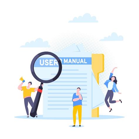Premium Vector User Manual Guide Book Flat Style Design Vector