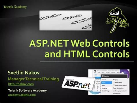 Ppt Aspnet Web Controls And Html Controls Powerpoint Presentation