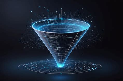 Big Data Vector Background Data Funnel Ai Network Quantum Technology Bigdata Premium Ai