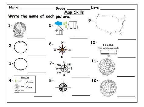 Free Elements Of A Map Worksheet Download Free Elements Of A Map