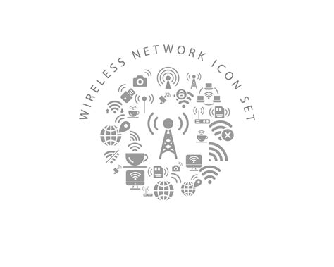 Wireless Network Icon Set Design On White Background 10743520 Vector