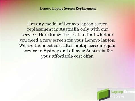 Ppt New Screen For Lenovo Laptop Powerpoint Presentation Free Download Id