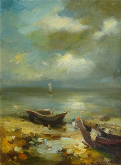 Andrejs Rozenbergs Boats By The Sea Mutualart