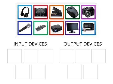 INPUT AND OUTPUT DEVICES Group Sort
