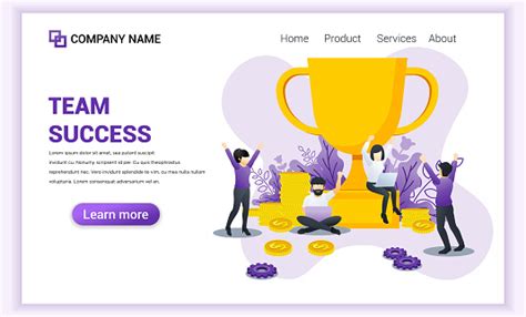 팀 성공 개념 성취 파트너십 리더십 거대한 황금 트로피와 성공적인 팀워크 웹 배너 인포 그래픽 방문 페이지 웹 템플릿에 사용할 수 있습니다 플랫 벡터 일러스트레이션 3차원
