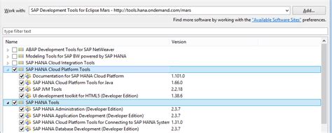 Solved Error When Installing Sap Hana Tools In Eclipse Ma Sap