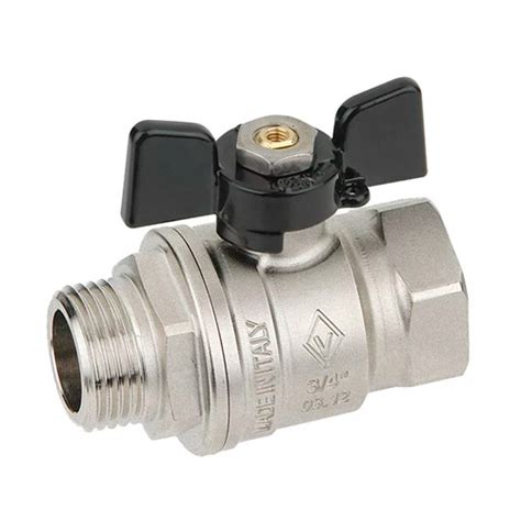 Кран латунь шаровой НР3/4"- ВР3/4" — купить в ГК «Экволс» в Москве