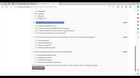 Programming In Java Week 1 Assignment Answers Youtube