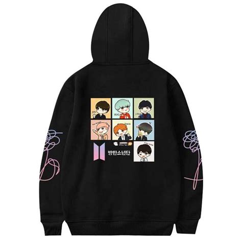 Women Bts Love Yourself Unisex Long Sleeve Hoodies Sweatshirts K Pop
