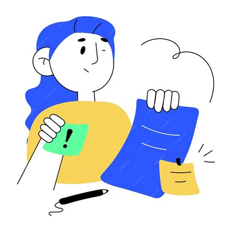 Premium Vector Data Alert Hand Drawn Illustration