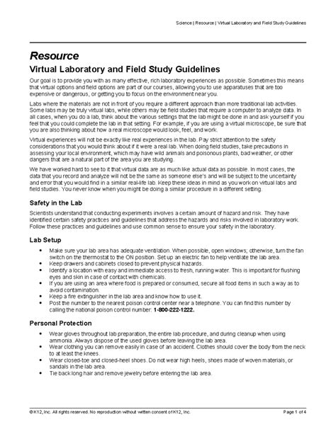 Hs Vl And Fs Lab Guidelines A11y Resource Virtual Laboratory And