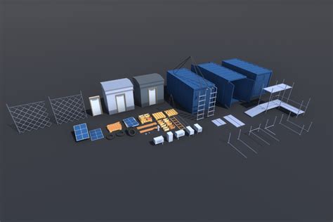 Low Poly Rooftop Parkour Assets 3d Urban Unity Asset Store