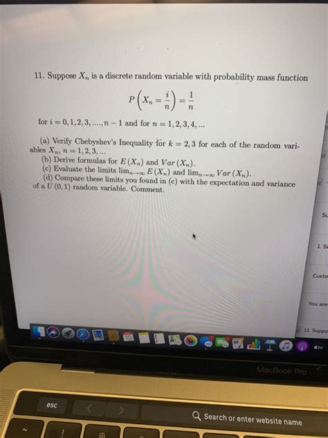 11 Suppose Xn Is A Discrete Random Variable With