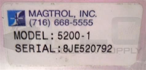 New Magtrol 5200 1 Power Supply Model 5200 Plc Toolbox Supply