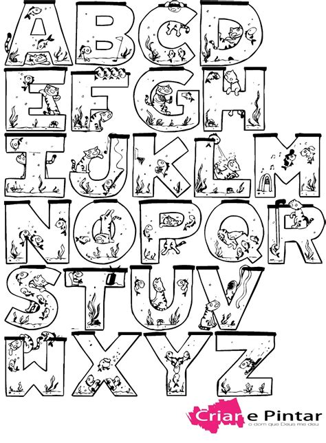 Criar E Pintar O Dom Que Deus Me Deu Letras Muitas Letras Para Pintar