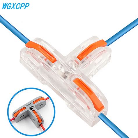 T 타입 전기 와이어 커넥터 케이블 터미널 블록용 전기 터미널 터미네이터 커넥터 빠른 플러그인 와이어 터미널