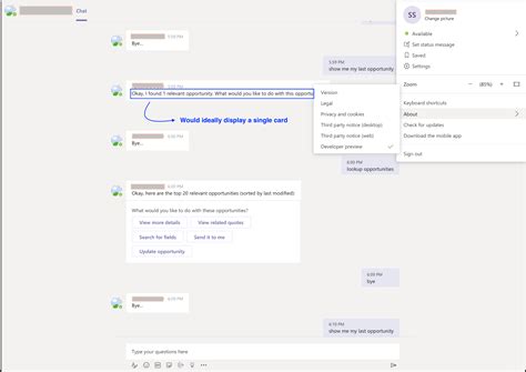 Teams Desktop Support For V Adaptive Cards In Preview Mode Fails Issue