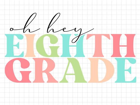 Oh Hey Eighth Grade Back To School Svg Education Svg First Day Of