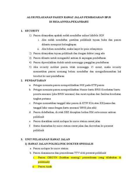 Alur Pelayanan Rawat Jalan Bpjs Pdf Pengembangan Diri Kesehatan Holistik