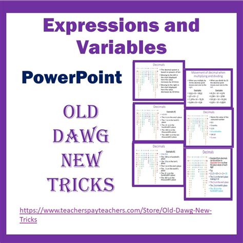 Expressions And Variables Powerpoint Made By Teachers